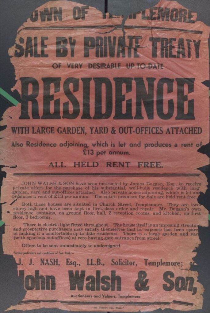 New: Collection of auction posters online – Tipperary Studies